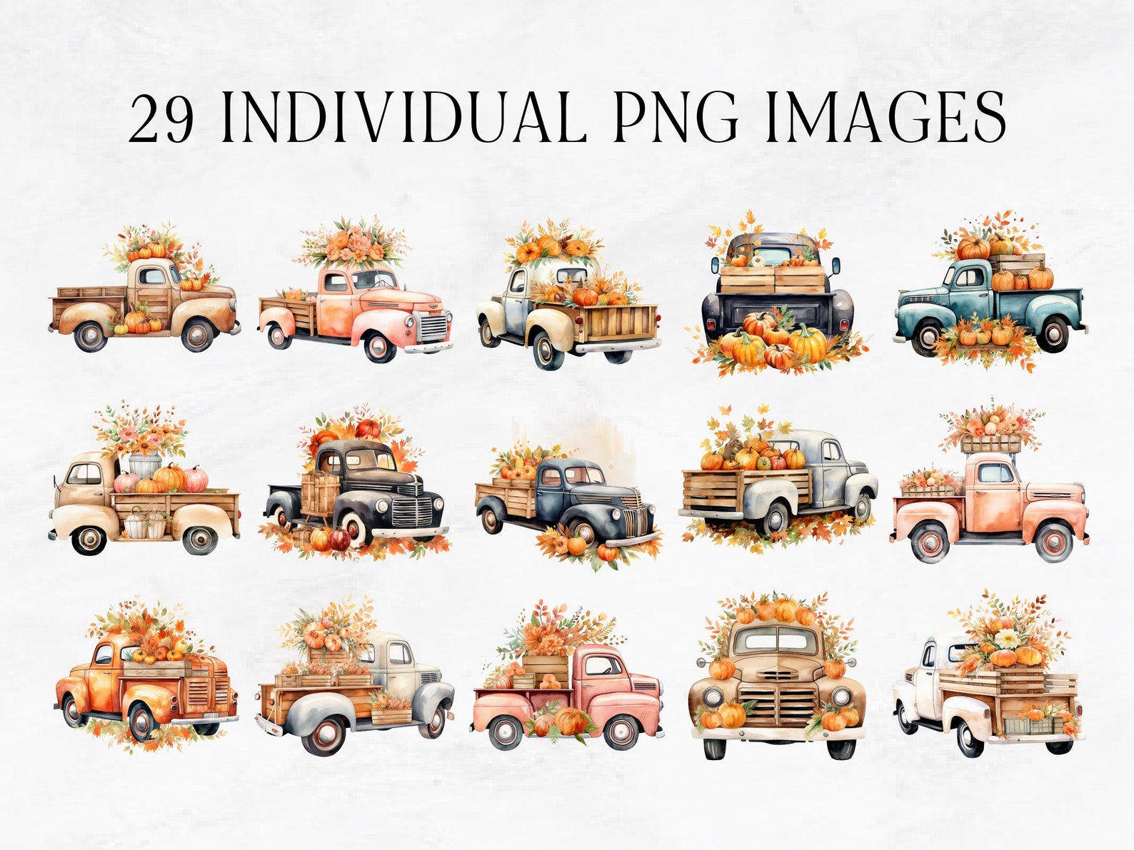 29 Pumpkins and Trucks PNG, Pumpkin Truck Clipart, Pumpkins in Truck ...