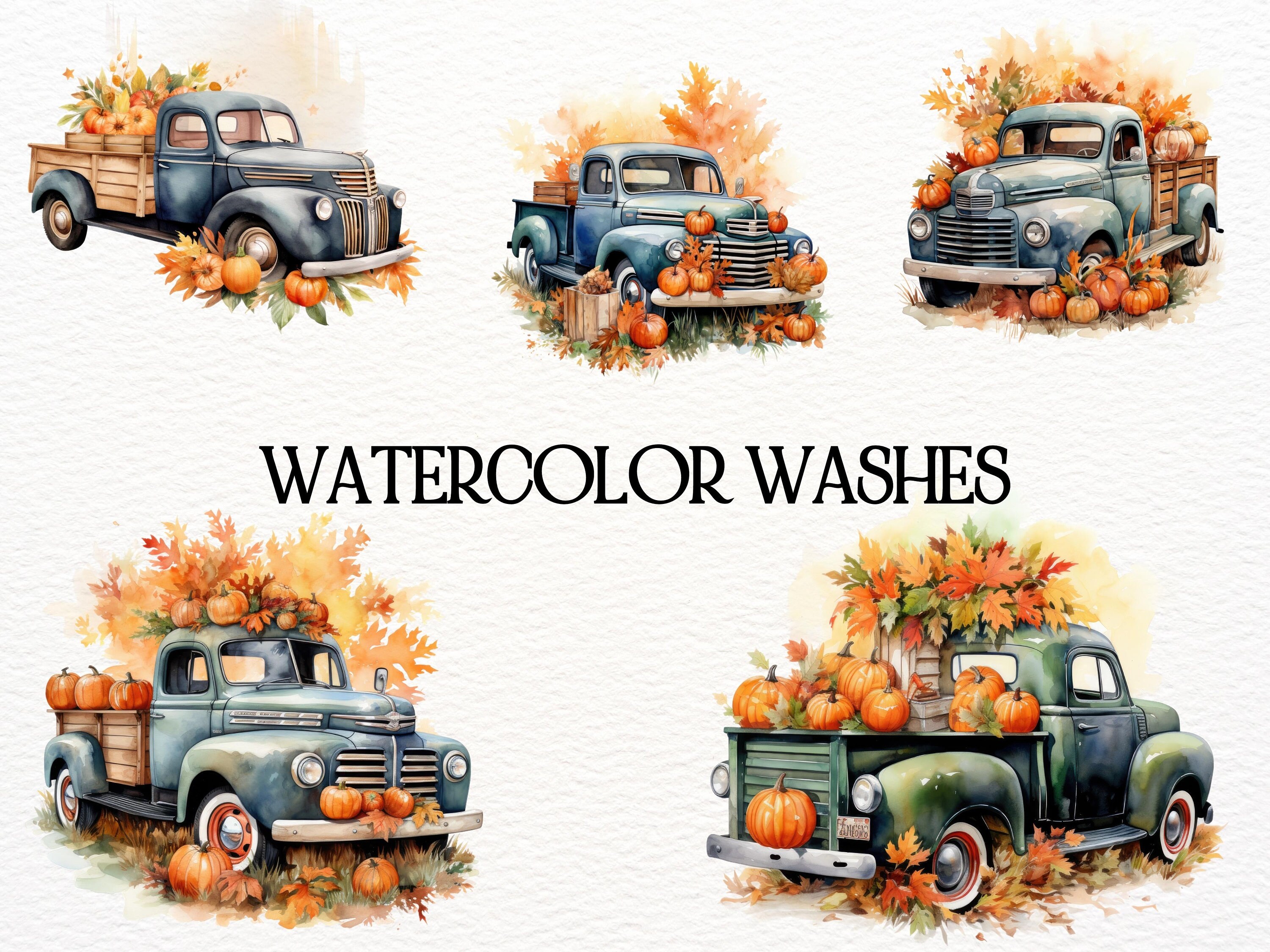 29 Pumpkins and Trucks PNG, Pumpkin Truck Clipart, Pumpkins in Truck ...
