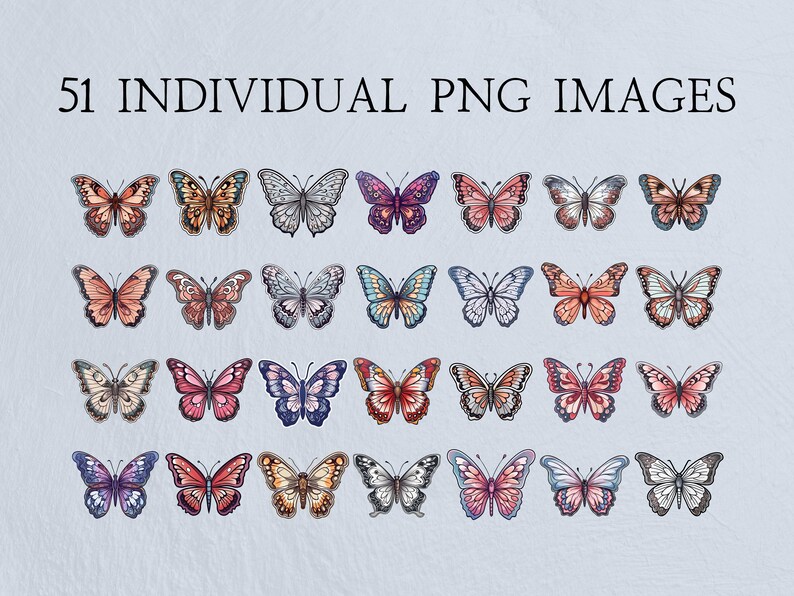 Butterfly PNG Clipart PNG Clipart Stickers Commercial Use Digital ...