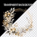 47 White and Gold Floral Clipart, White Flower Clipart, Wedding Flower ...
