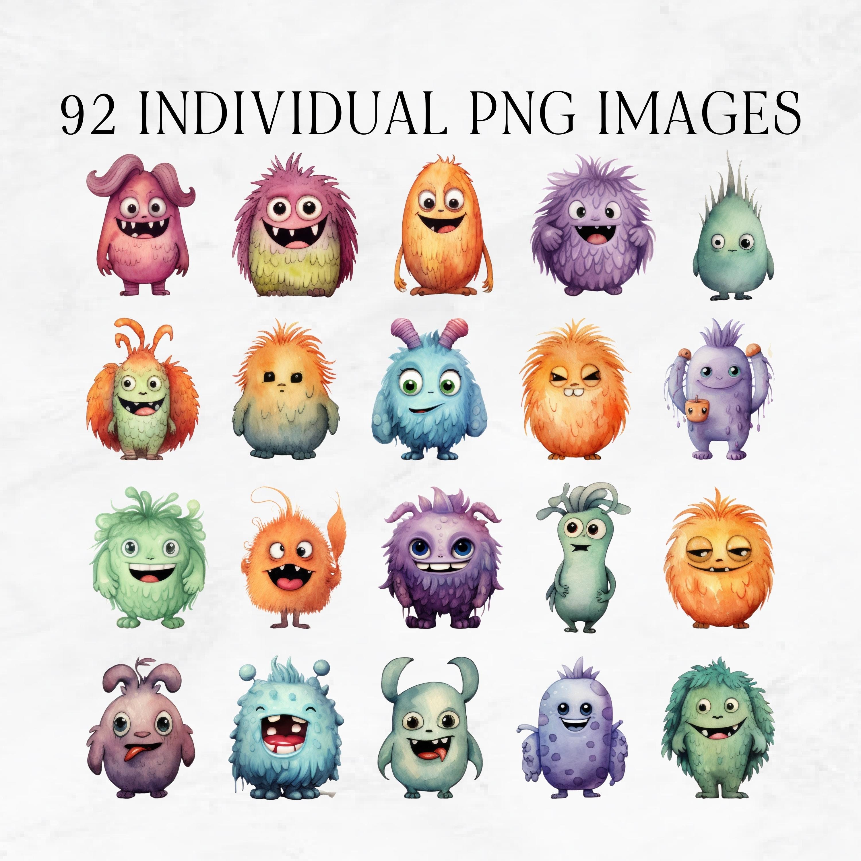 92 Cute Halloween Monster PNG, Cute Monster Clipart, Cute Monster ...