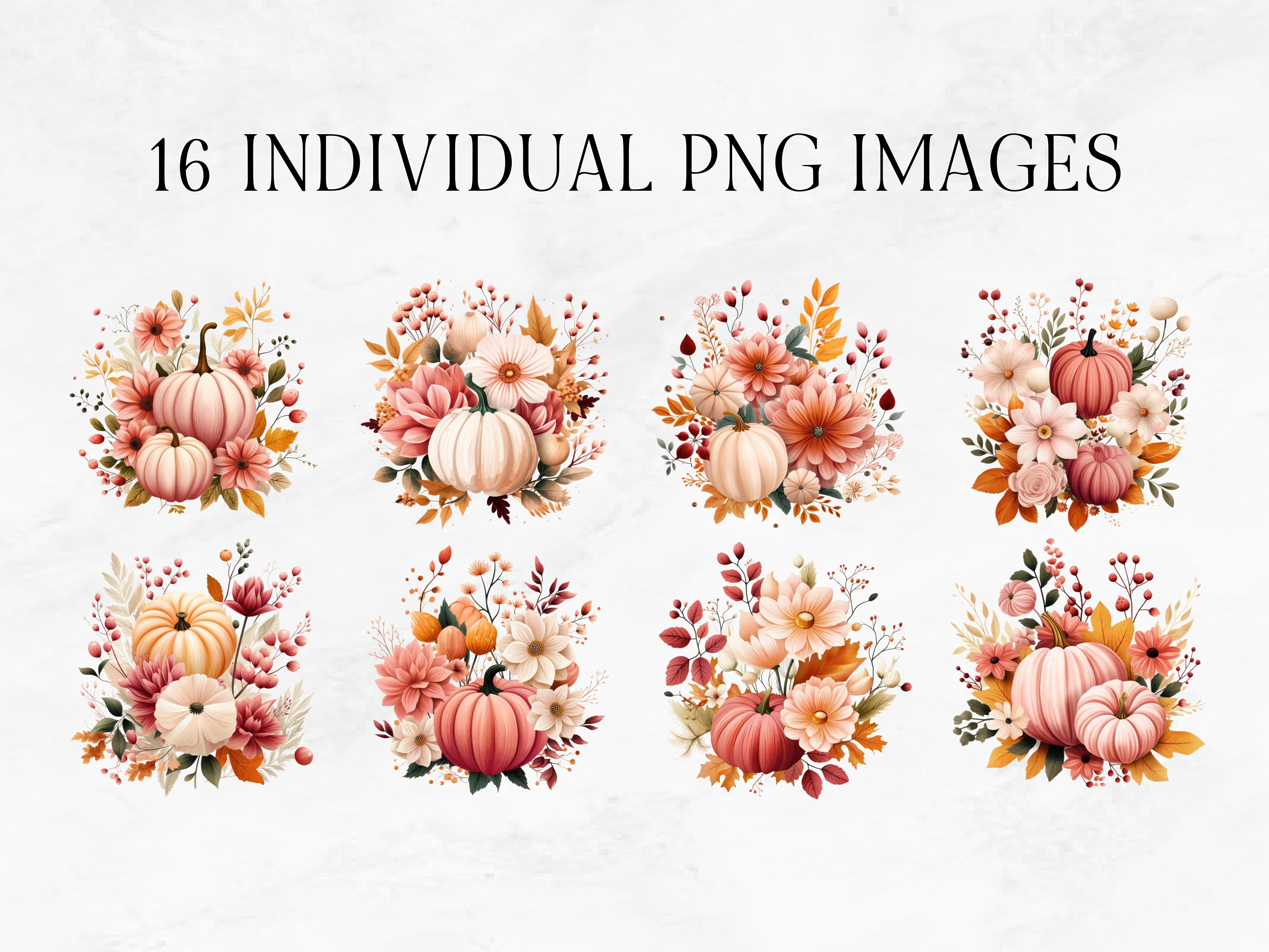 16 Cute Pink Pumpkins Clipart Boho Halloween Pink Clipart - Etsy