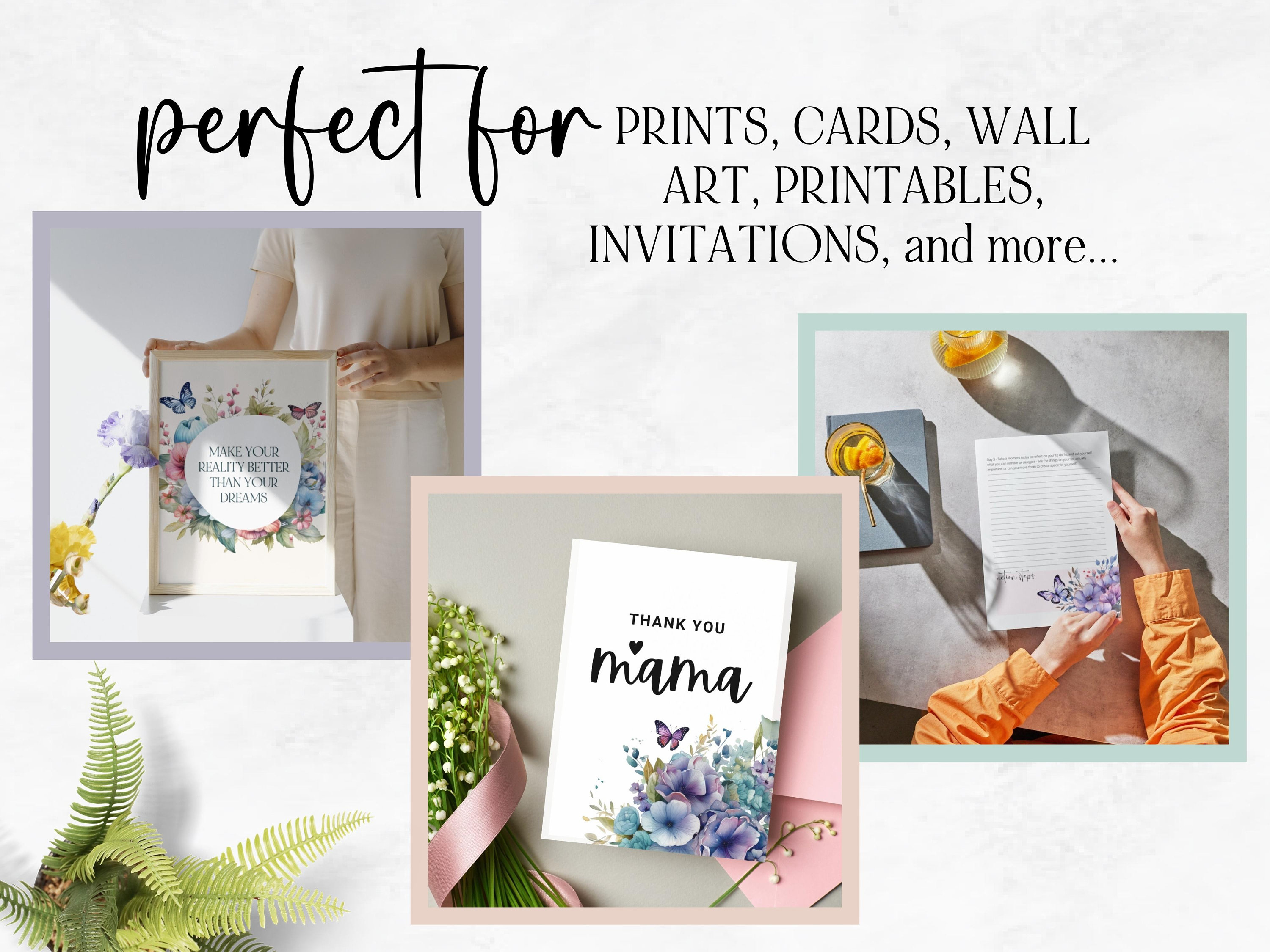 42 Watercolor Flowers With Butterflies Bundle Floral - Etsy