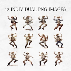 12 Cowboy Skeleton Dancing PNG, Dancing Skeleton Clipart, Spooky ...