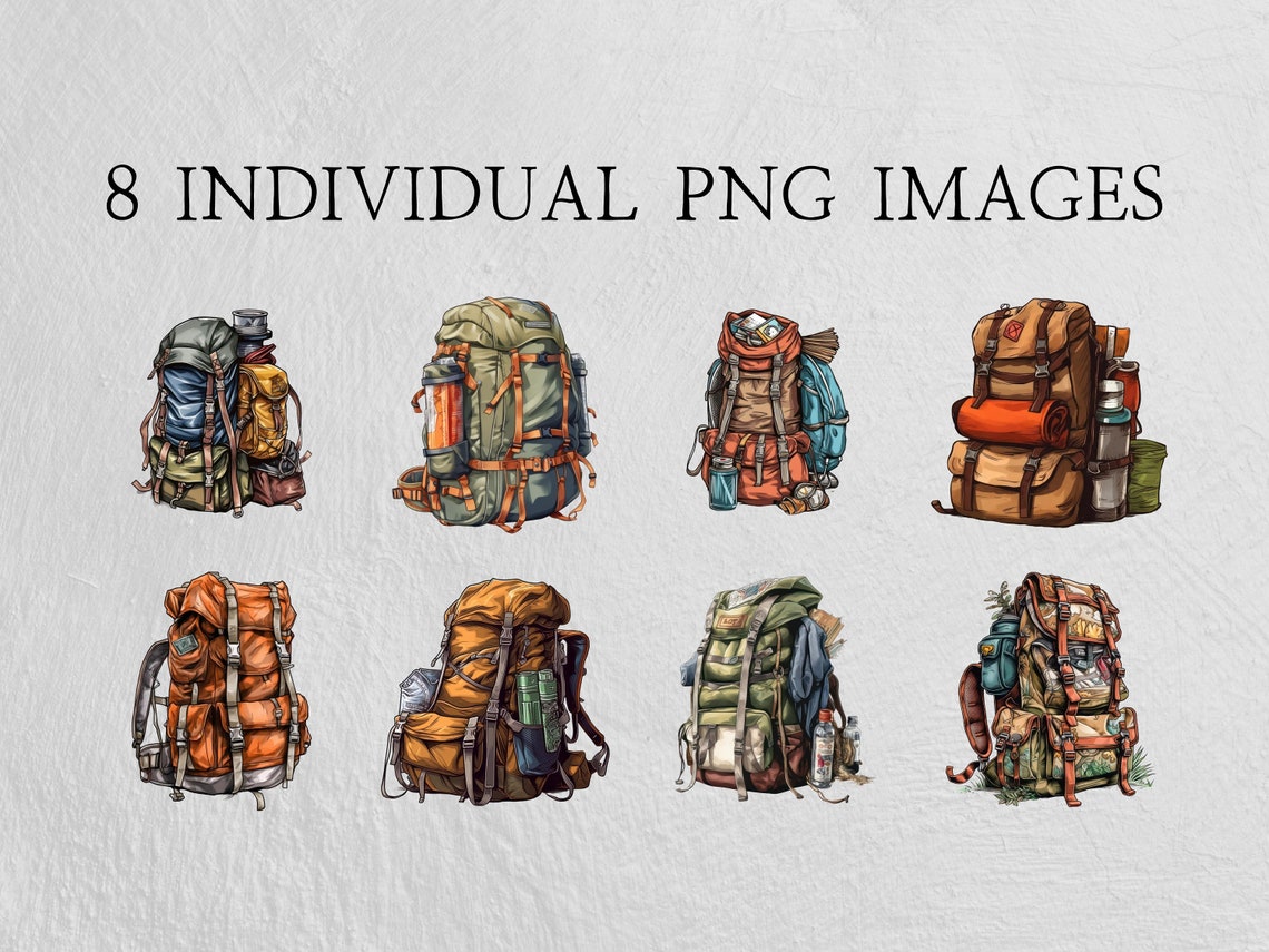 Camping Backpack Clipart Backpack PNG Clipart Camping Clipart ...