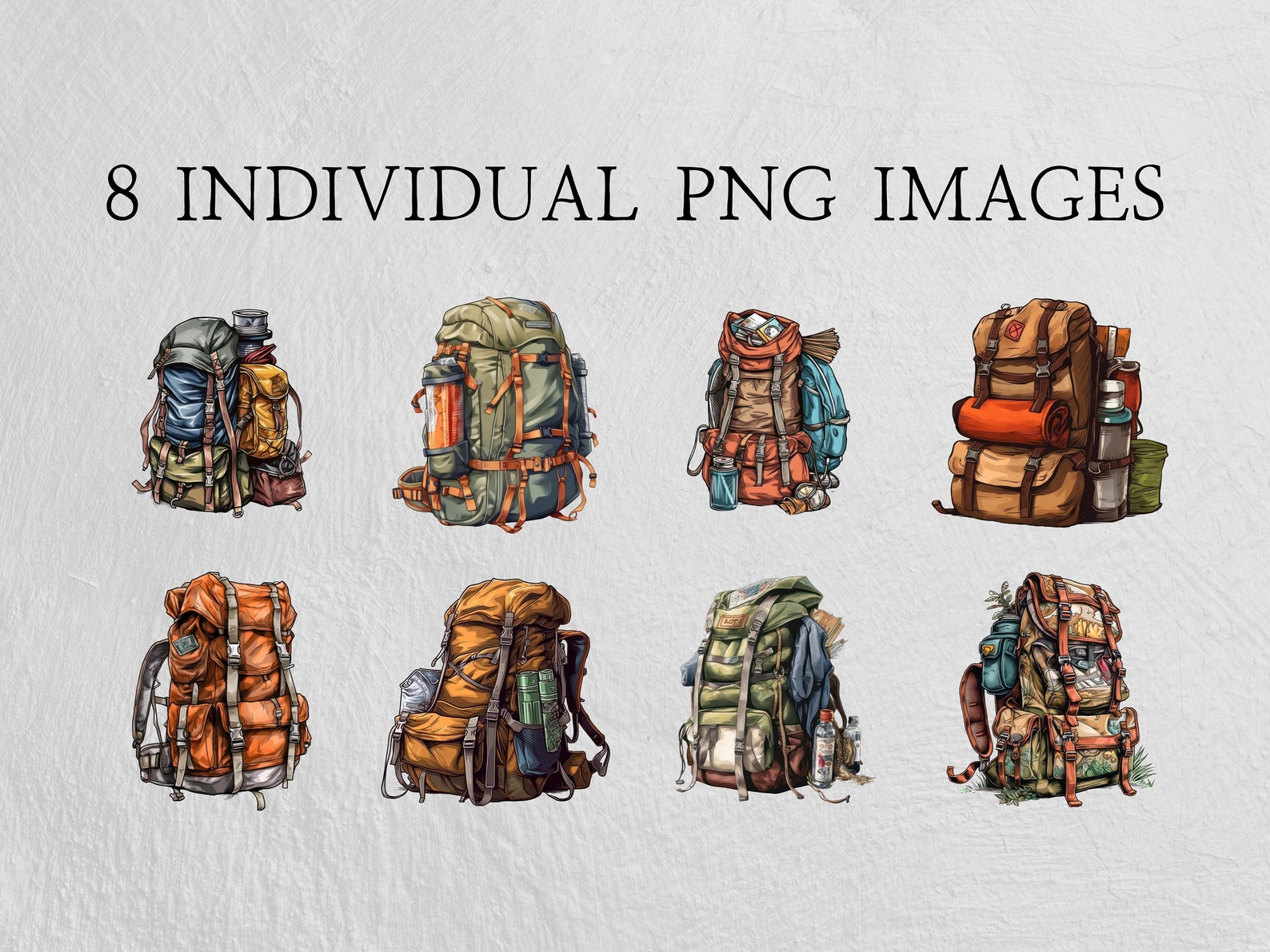 Camping Backpack Clipart | Backpack PNG Clipart | Camping Clipart ...