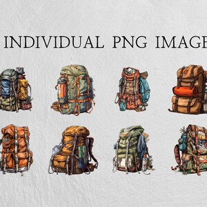 Camping Backpack Clipart | Backpack PNG Clipart | Camping Clipart ...