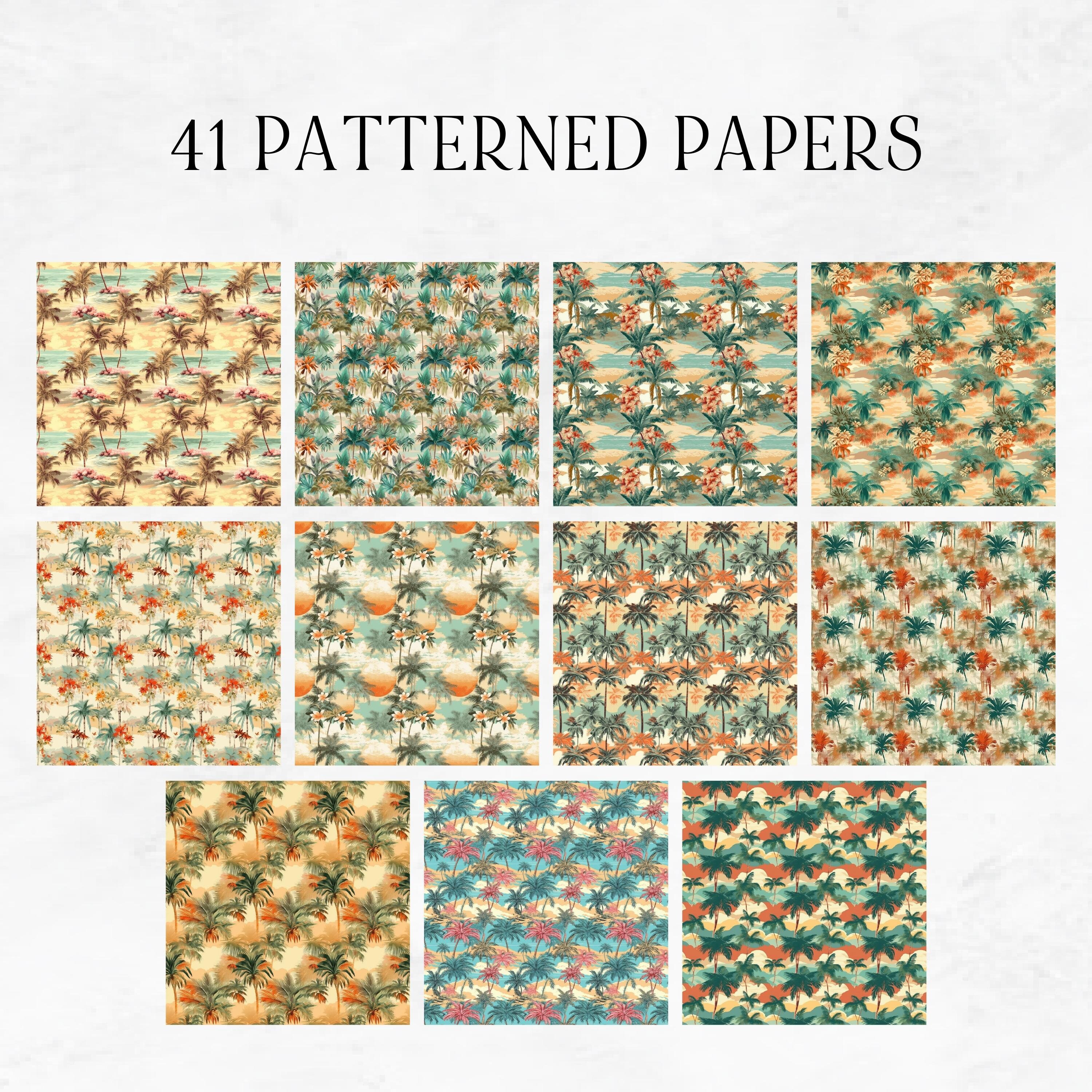 82 Tropical Seamless Pattern, Beach Seamless Pattern, Tropical Digital ...