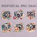 Vintage Camera Florals Clipart Watercolor Vintage Camera Clipart ...