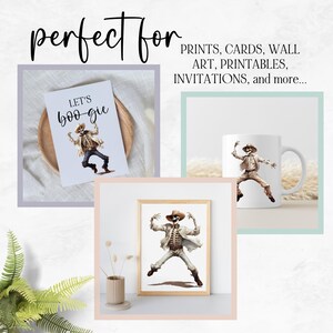 12 Cowboy Skeleton Dancing PNG, Dancing Skeleton Clipart, Spooky ...