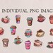 Cute Coffee PNG Clipart PNG Clipart Stickers Commercial Use Digital ...