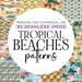 82 Tropical Seamless Pattern, Beach Seamless Pattern, Tropical Digital ...