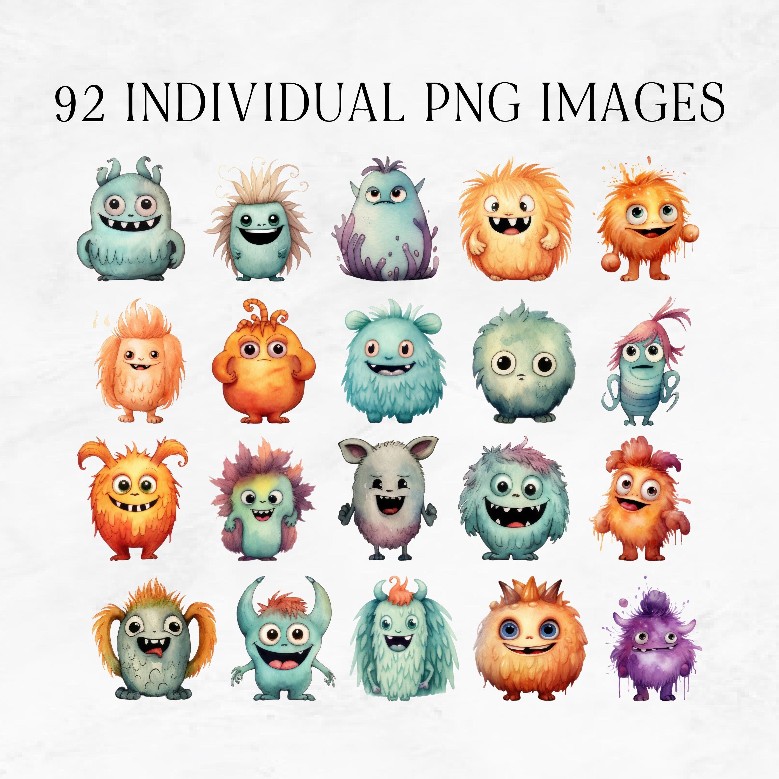 92 Cute Halloween Monster PNG, Cute Monster Clipart, Cute Monster ...