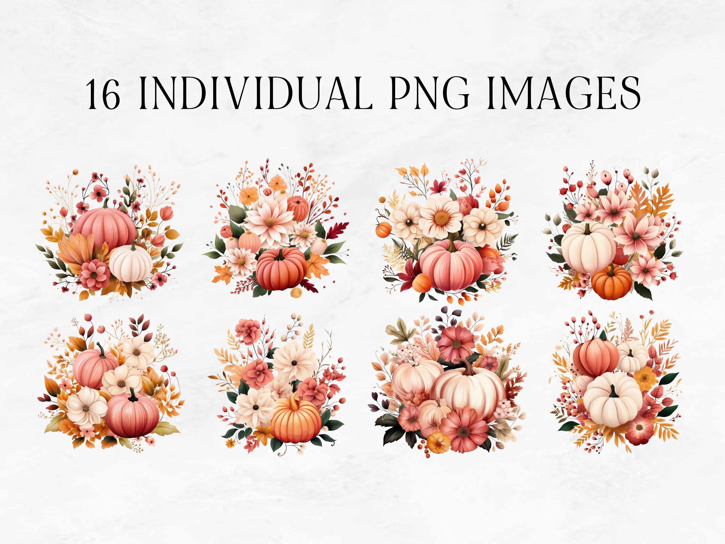 16 Cute Pink Pumpkins Clipart Boho Halloween Pink Clipart - Etsy