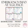 Editable Child Safety Identification Card L “perfect for Parents ...
