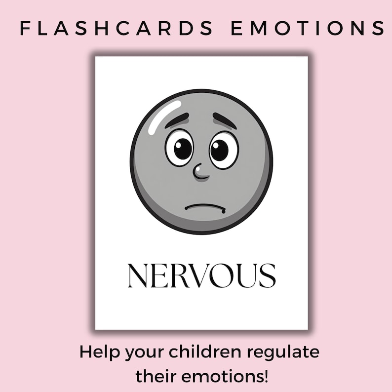 Emotion Face Flashcards Printable, Preschool SEL Resources, Emotional ...