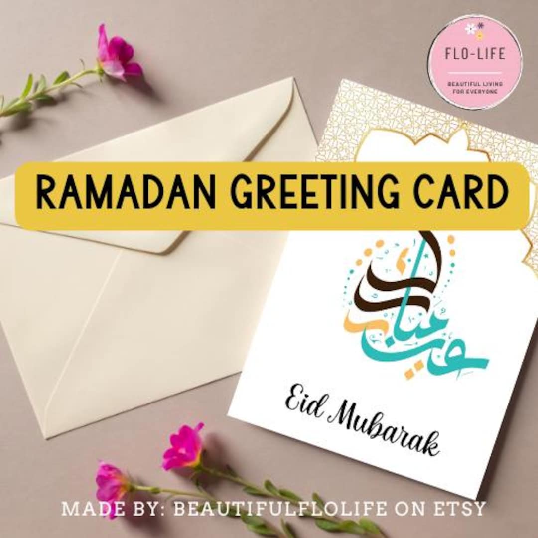 Eid Mubarak Cards: Printable Islamic Gifts Card Ramadan Mubarak Gift ...