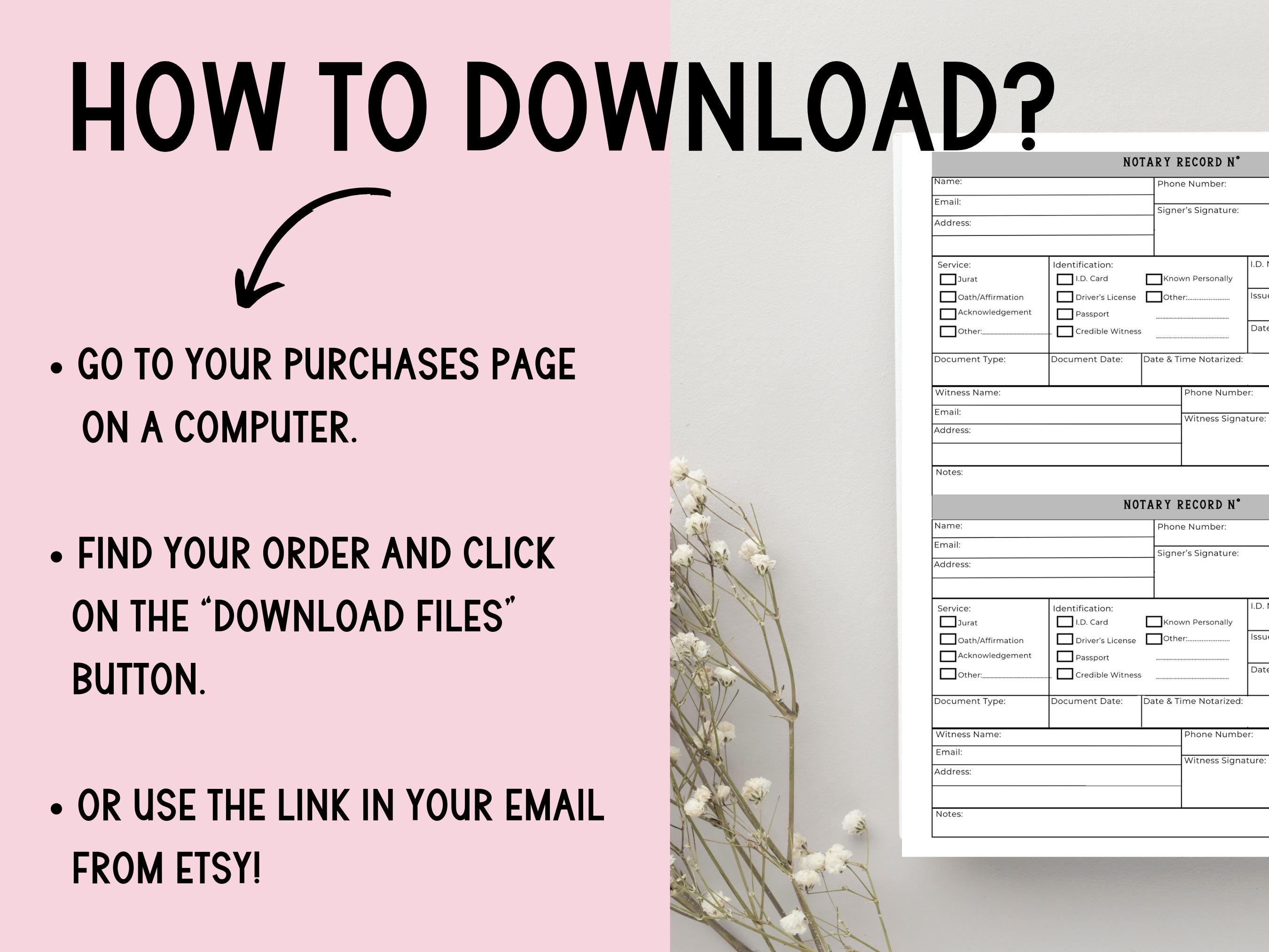 Notary Business Template Notary Document Notary Signing for Notary ...