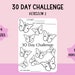 30-day Printable Challenge Worksheets Goal Tracker Habit Tracker Growth ...