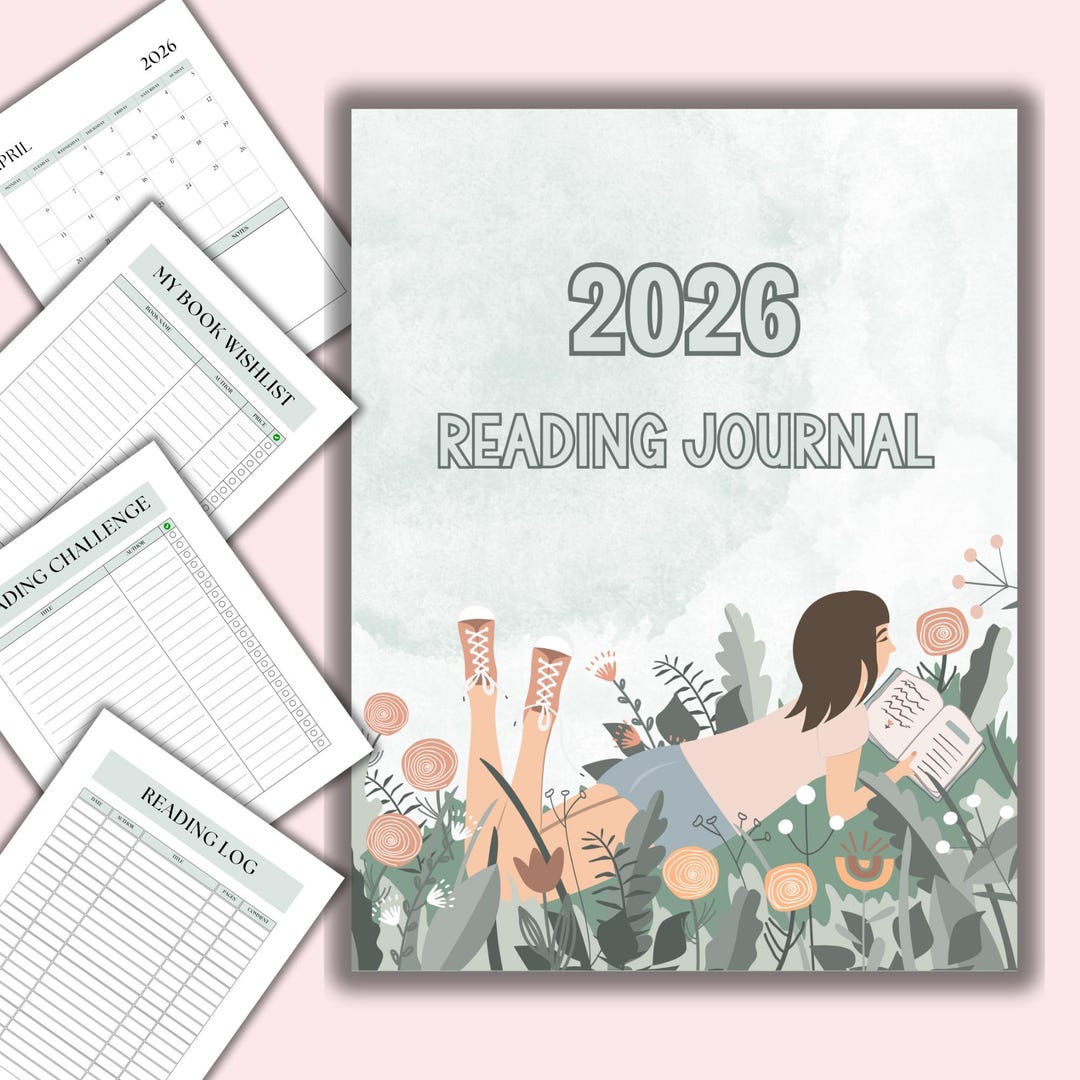 Reading Challenge Journal 2026: Complete Book Tracker Bundle, Printable ...