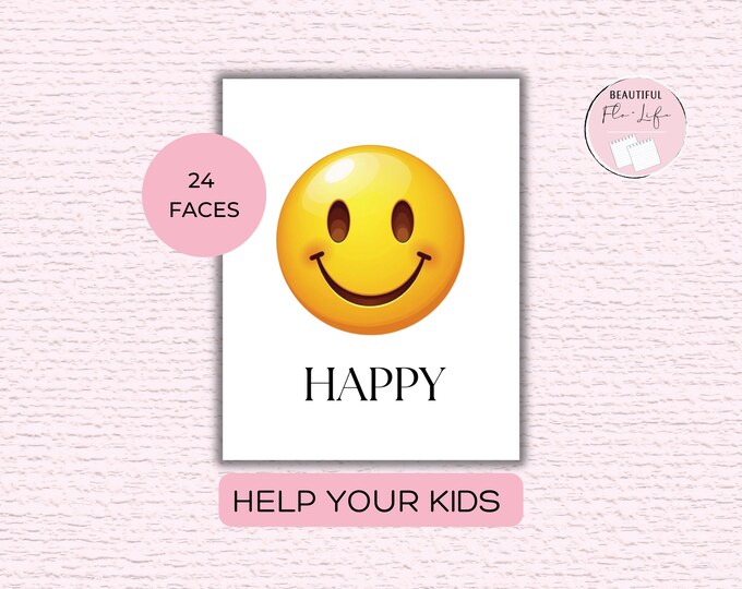 Emotion Flashcards Feelings, Calm Down Corner Tool, Feelings Printable ...