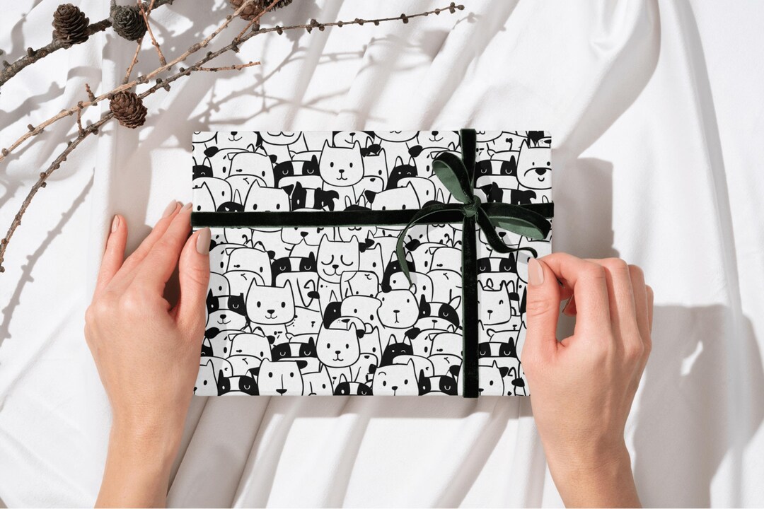 Dog Wrapping Paper Dogs Gift Wrapping Dog Lovers Gifts for Dog Lovers ...