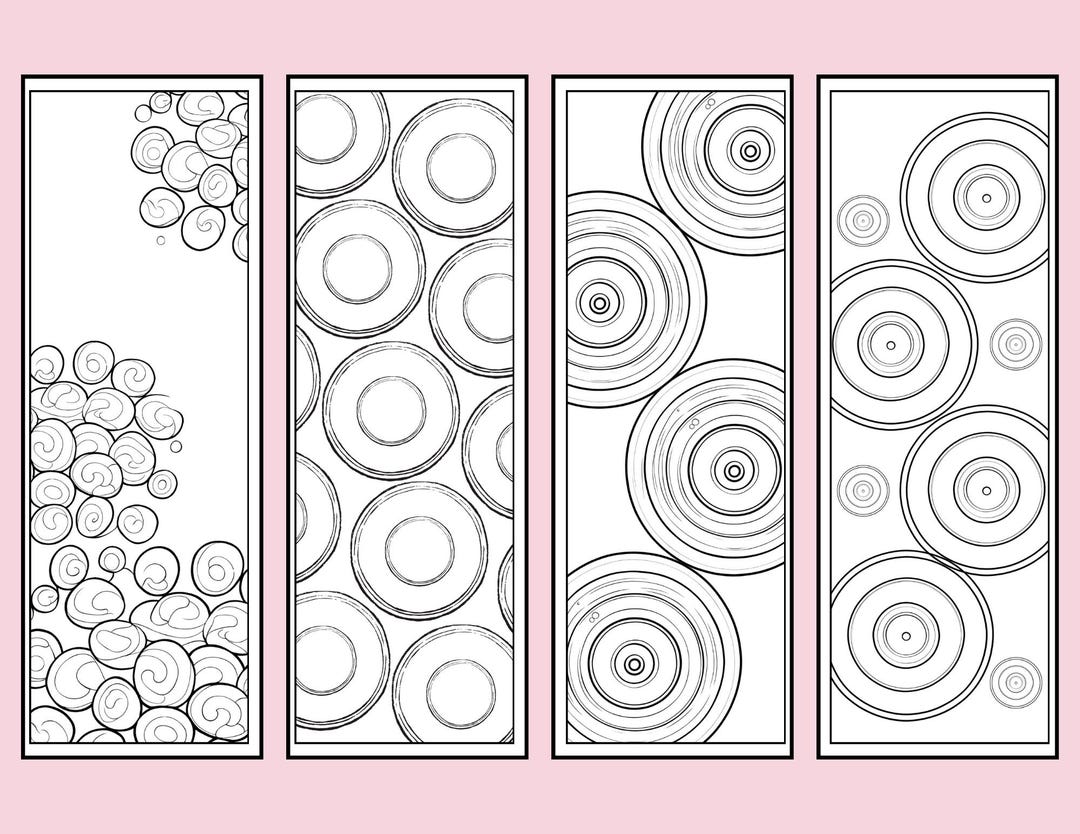 Coloring Bookshelf Tracker Bookmarks Printable Reading Bookmarks Stress ...