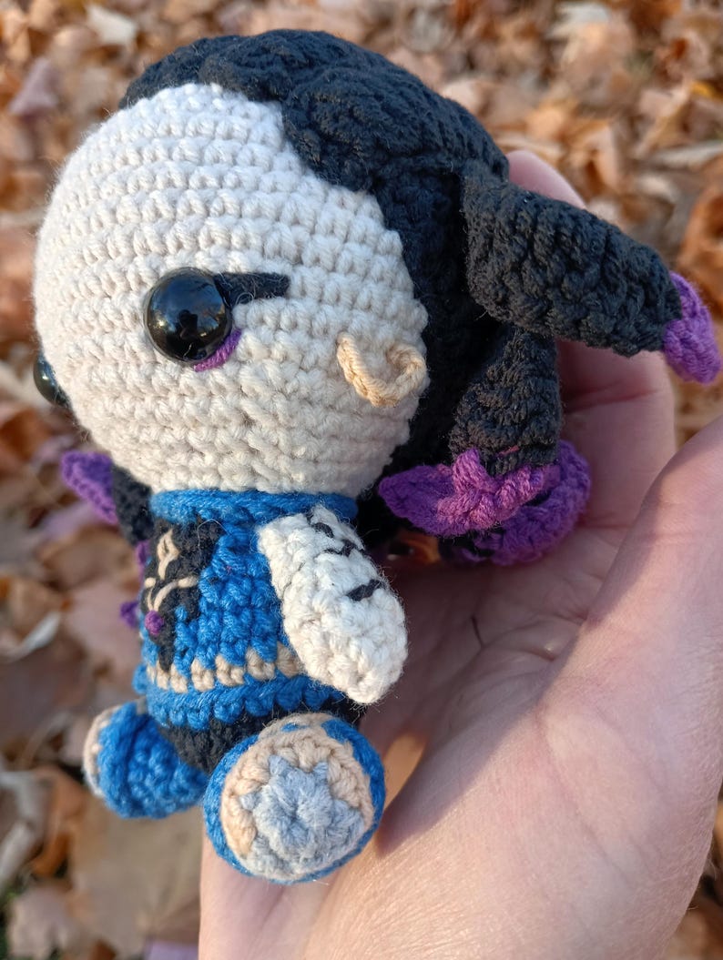 Crochet Vampire Agent, Crochet Reyna, Crochet Doll Reyna, Amigurumi ...