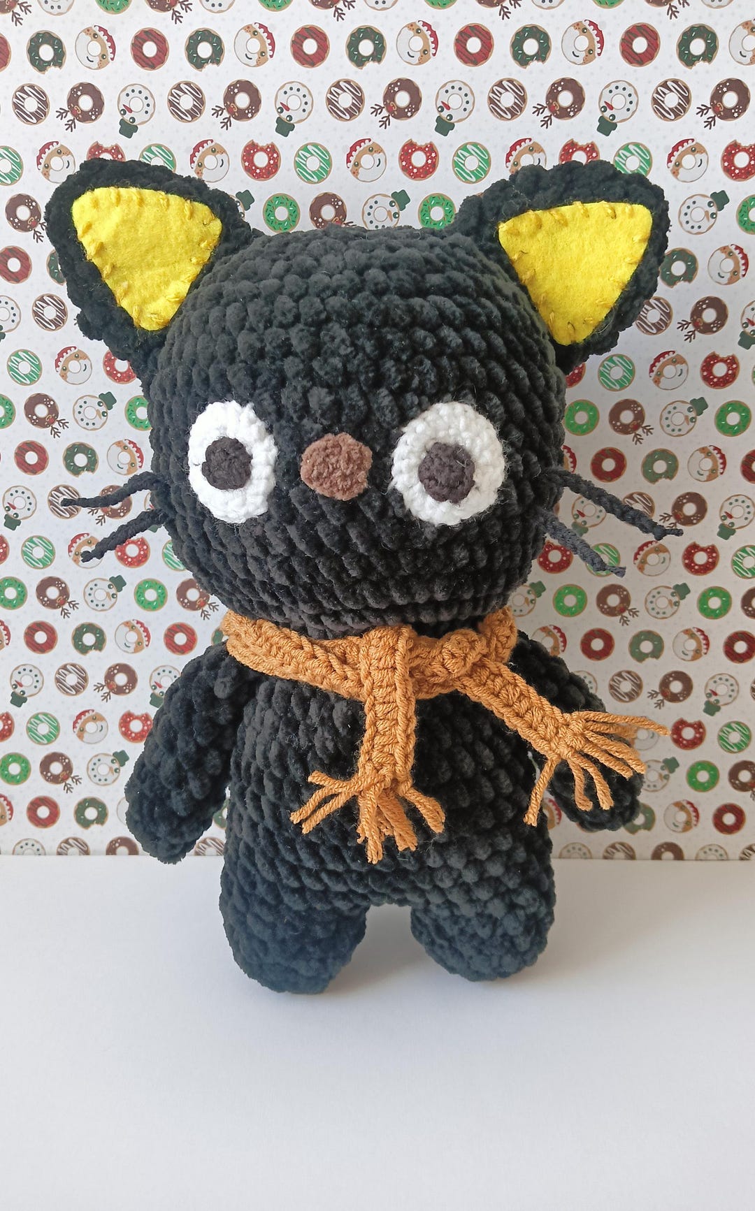 Plush Chococat, Crochet Chococat, Amigurumi Chococat, Crochet Cuddly ...