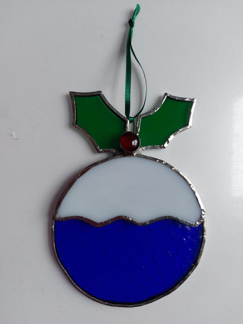 Christmas Pudding Suncatcher - Etsy