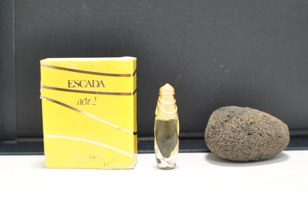 Vintage Escada Acte 2 Miniature Fragrance Bottle , Rare , Discontinued ...