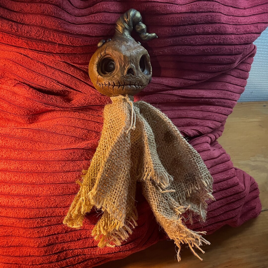 Pumpkin Puppet Sculpture. Handmade. - Etsy