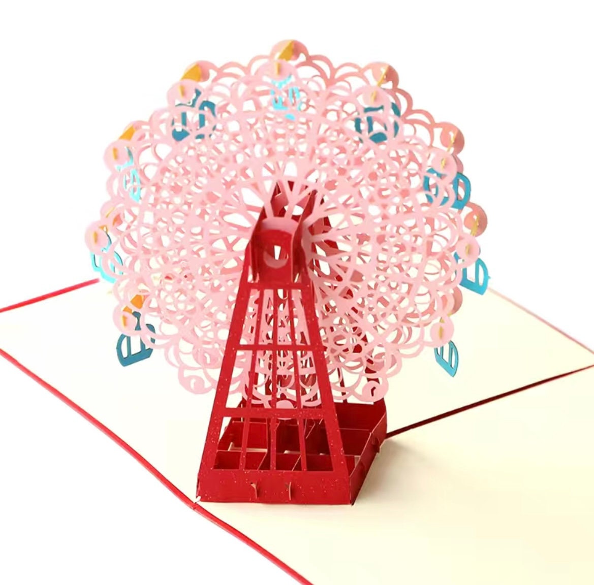 3D Ferris Wheel Pop up Card - Etsy