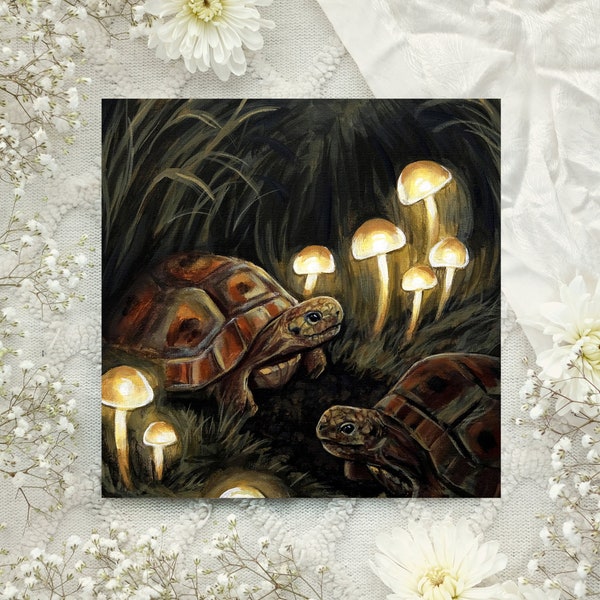 Turtle Whimsical Painting - Etsy