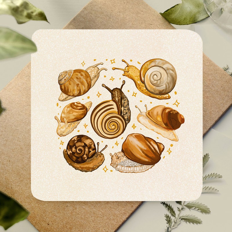 Snail Art Print - Etsy