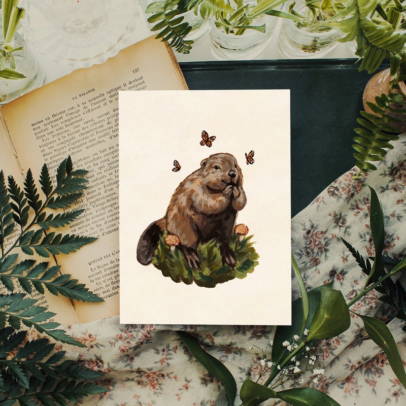 Beaver Art - Etsy