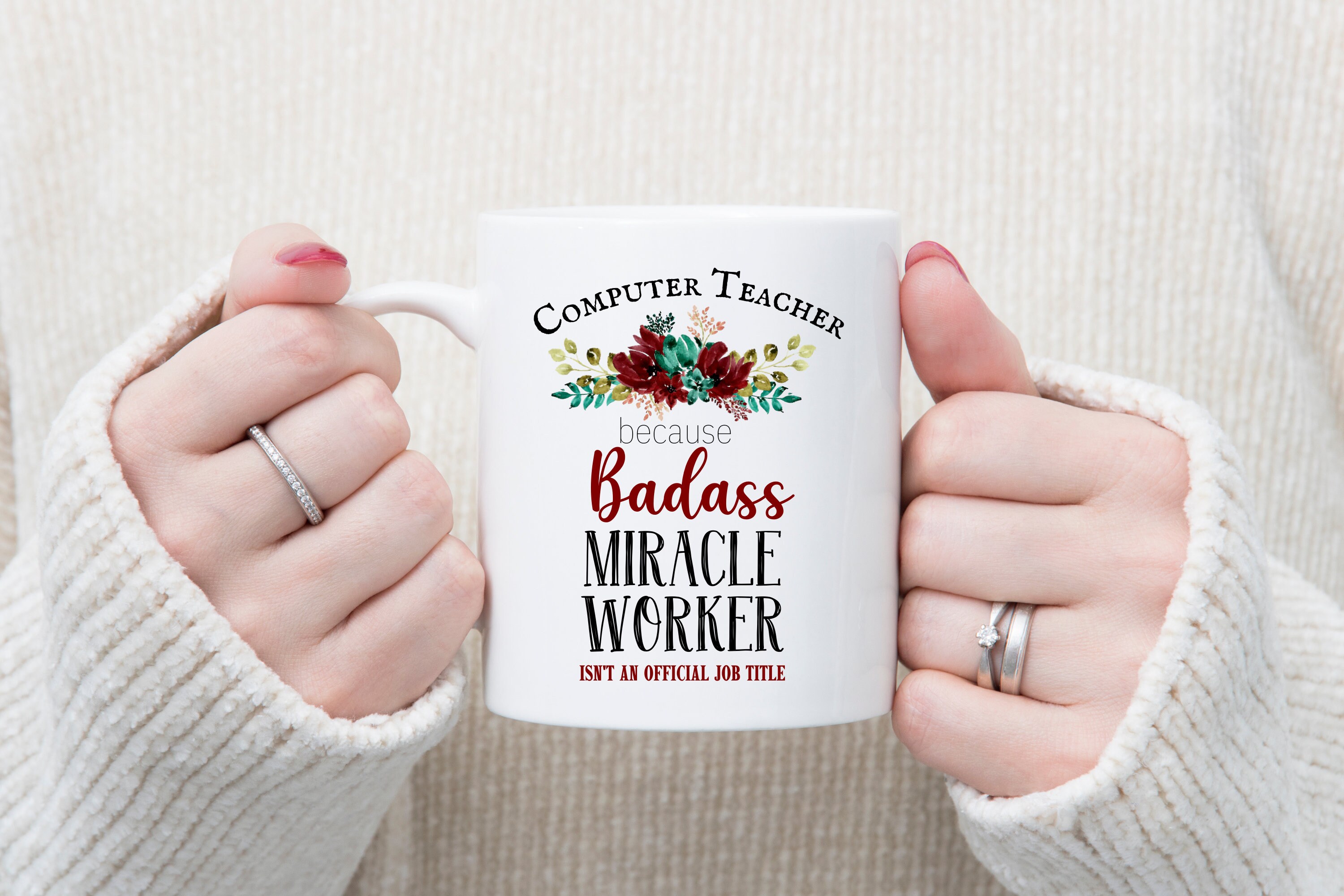 Computer Teacher, Teacher Gift, Computer Teacher Mug, Personalized Mug ...
