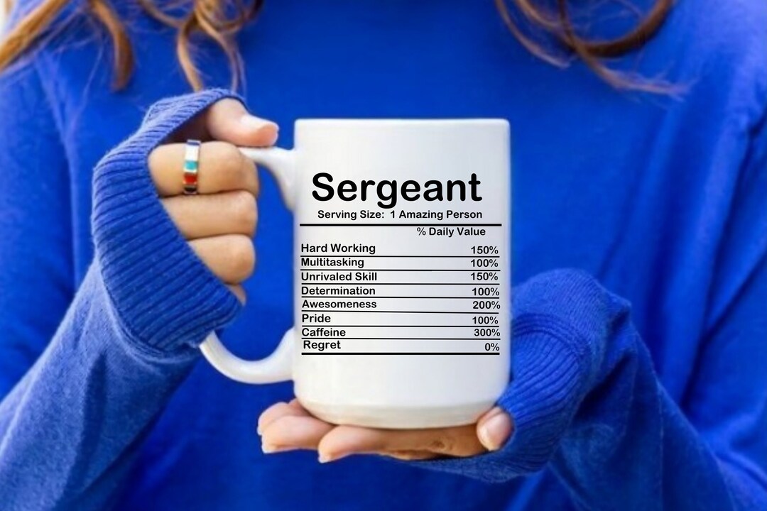 Sergeant Promotion, Sergeant Gift, Sergeant Mug, Sergeant Coffee Mug, Gift for Sergeant ...