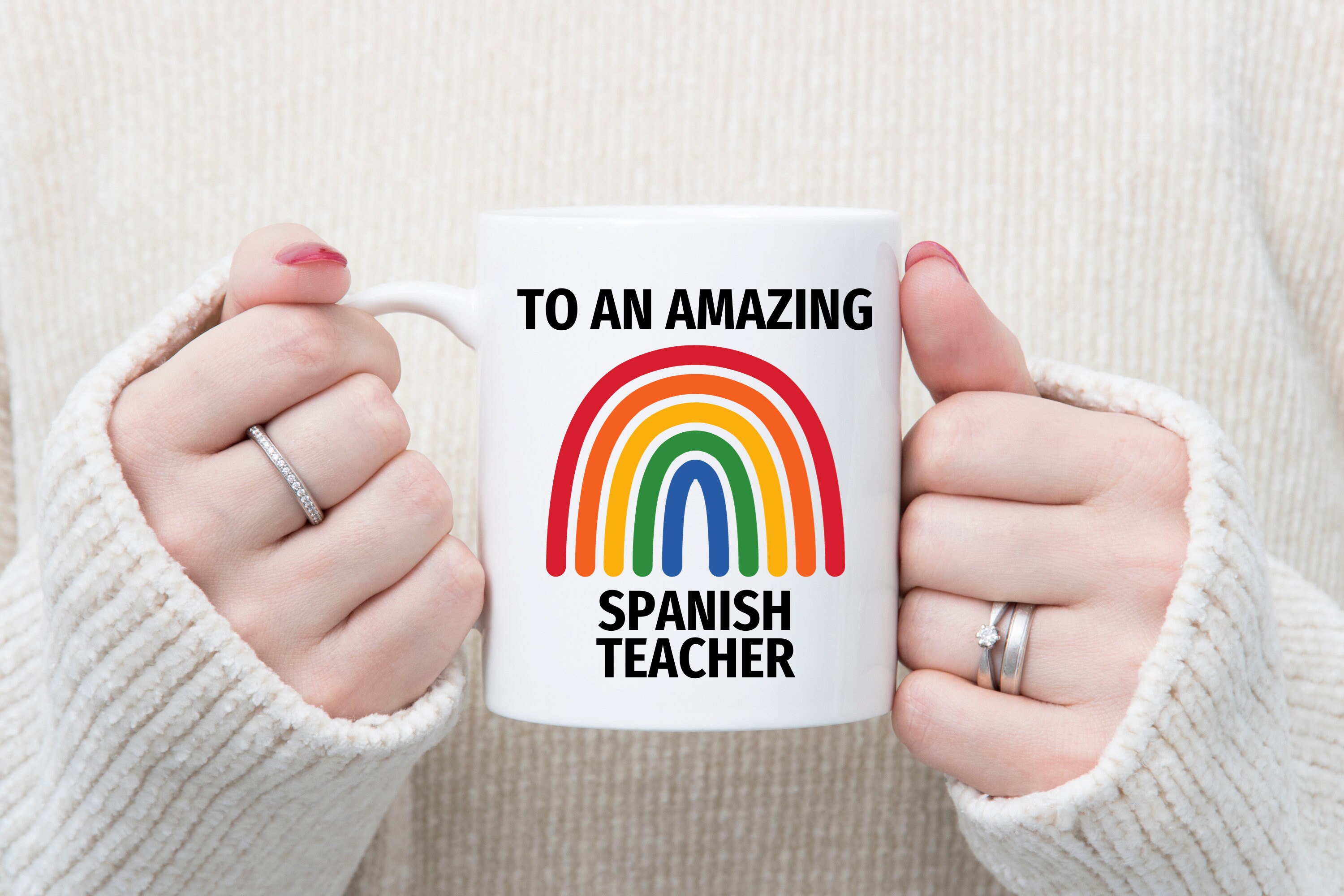SPANISH TEACHER, Spanish Teacher Gift, Spanish Teacher Mug, Teacher ...