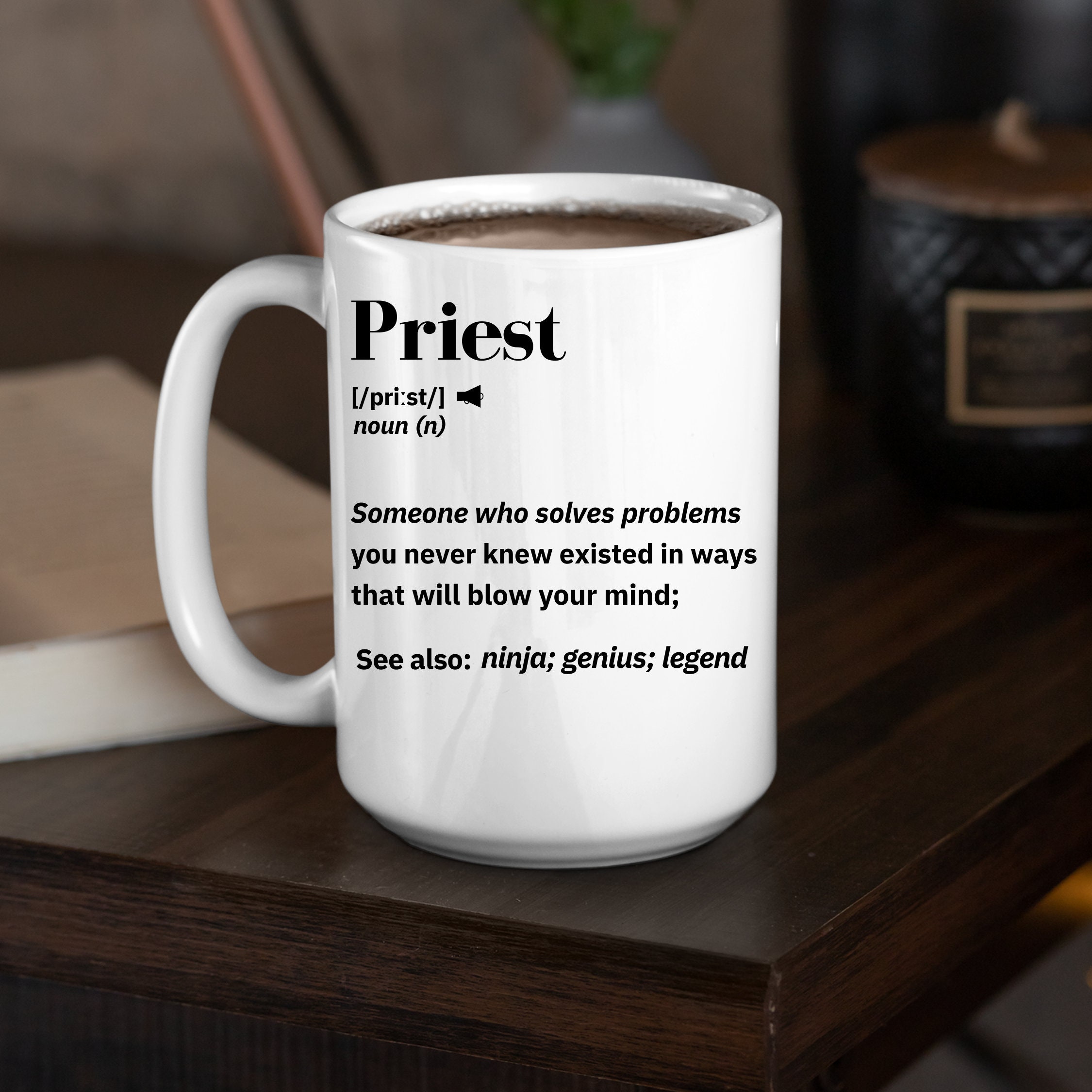 Priest Mug, Gift for Priest, Priest Gift, Priest Coffee Mug, Priest ...