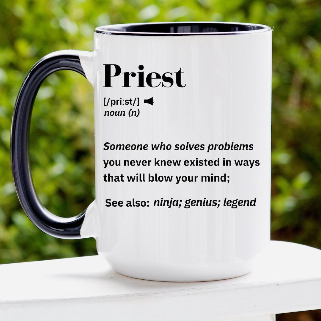 Priest Mug, Gift for Priest, Priest Gift, Priest Coffee Mug, Priest ...