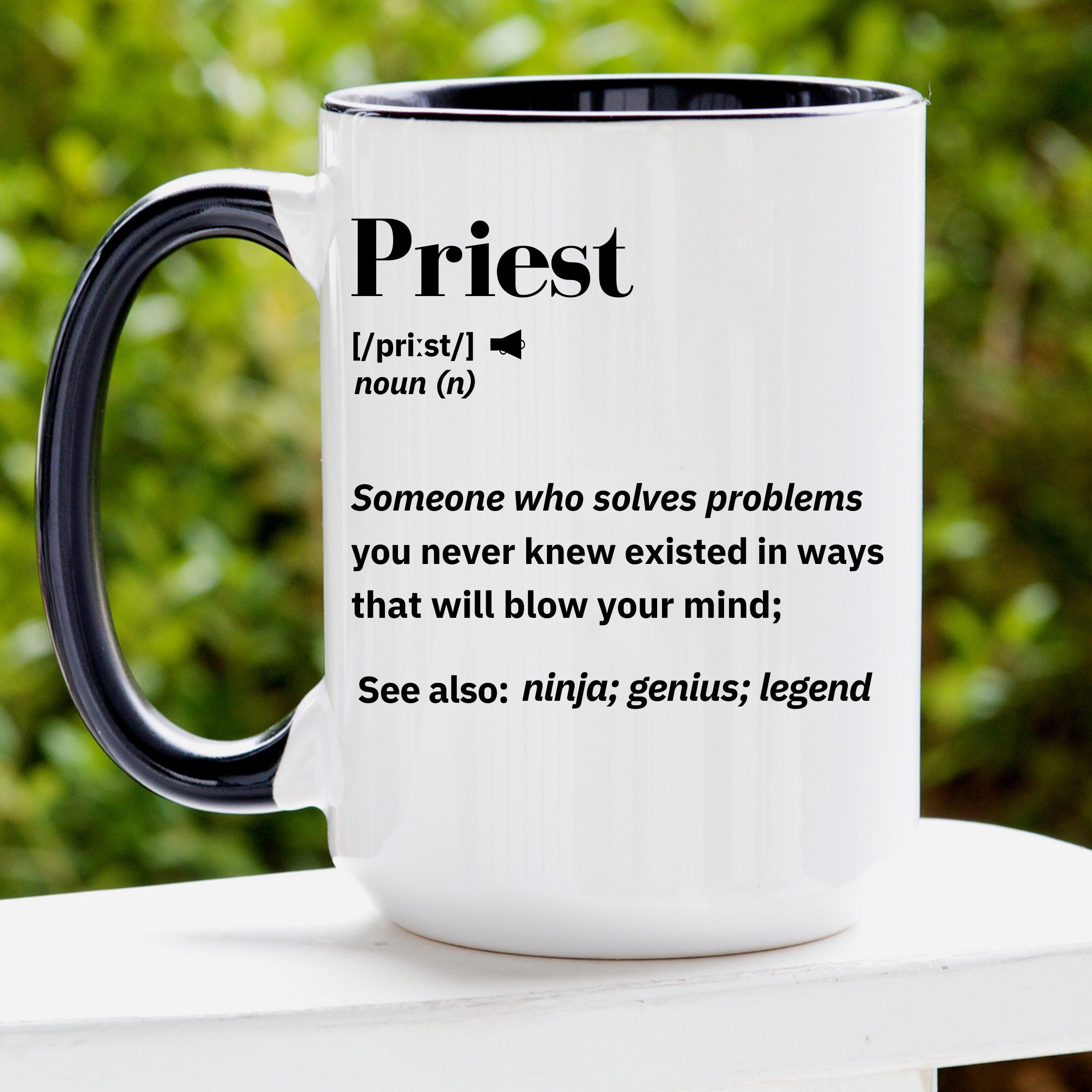 Priest Mug, Gift for Priest, Priest Gift, Priest Coffee Mug, Priest ...