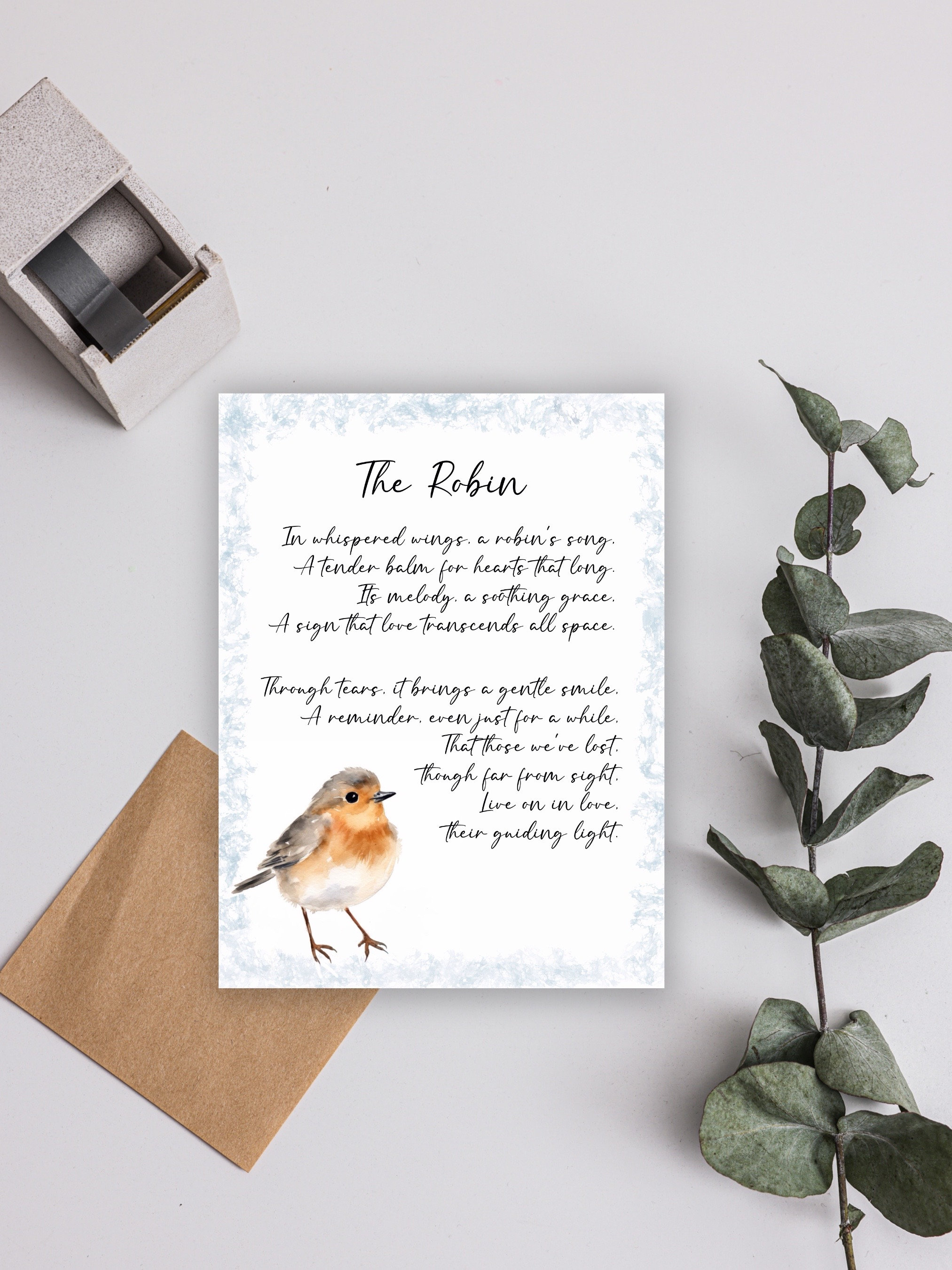 Robin Memorial Gift Christmas Memorial Gift Sympathy Gift Gift for Loss ...