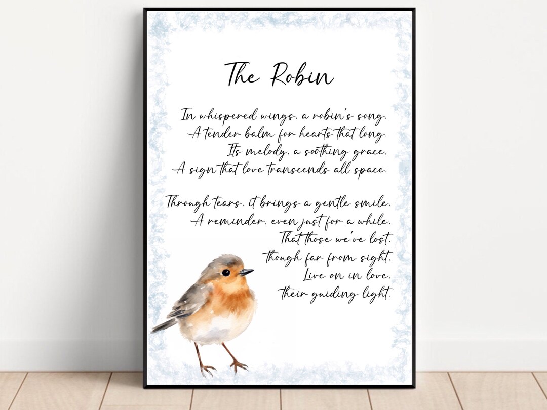 Robin Memorial Gift | Christmas Memorial Gift | Sympathy Gift | Gift ...