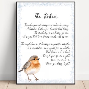 Robin Memorial Gift | Christmas Memorial Gift | Sympathy Gift | Gift ...