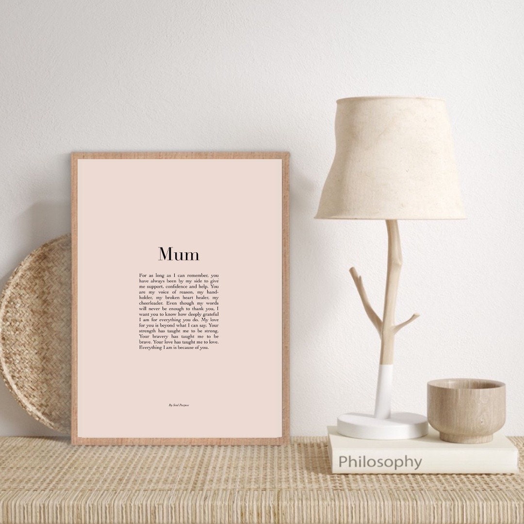 Heartfelt Gift for Mum Mum Definition Meaningful Mum Gifts Sentimental ...
