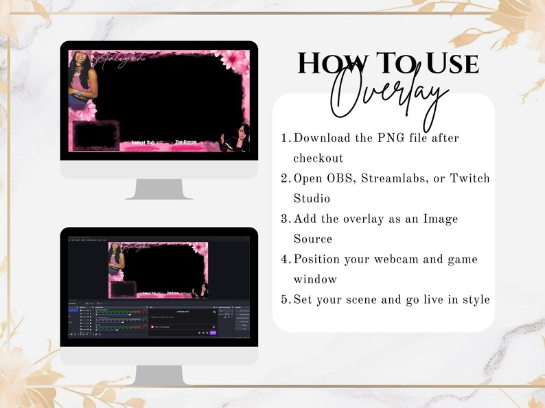 Aaliyah Twitch Overlay | Pink Stream Layout | 2000s Nostalgia | Cozy ...