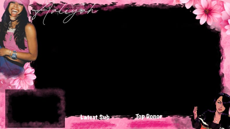 Aaliyah Twitch Overlay | Pink Stream Layout | 2000s Nostalgia | Cozy ...