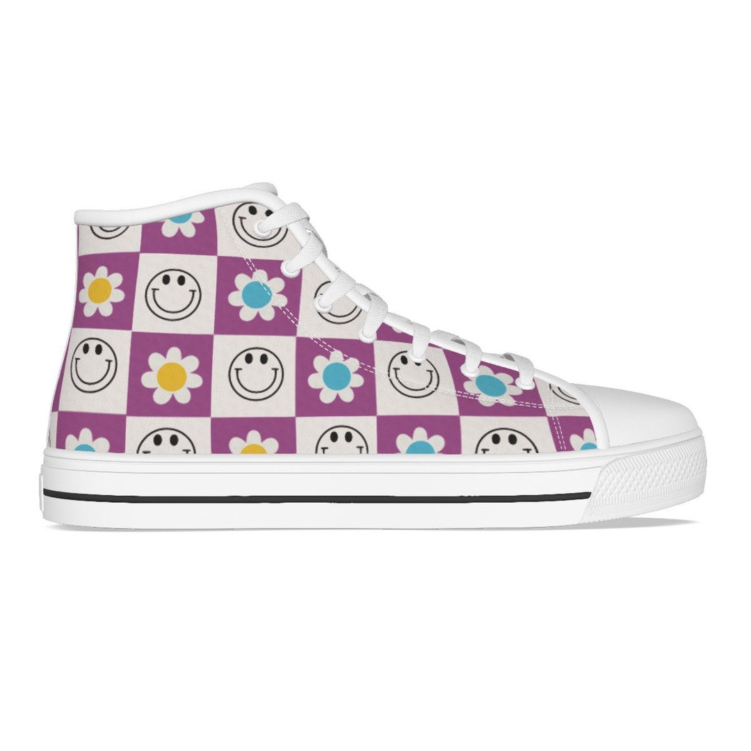 Cute Smiley Face Shoes | Smiley Face | Flowers | Flower Shoes | Cute ...
