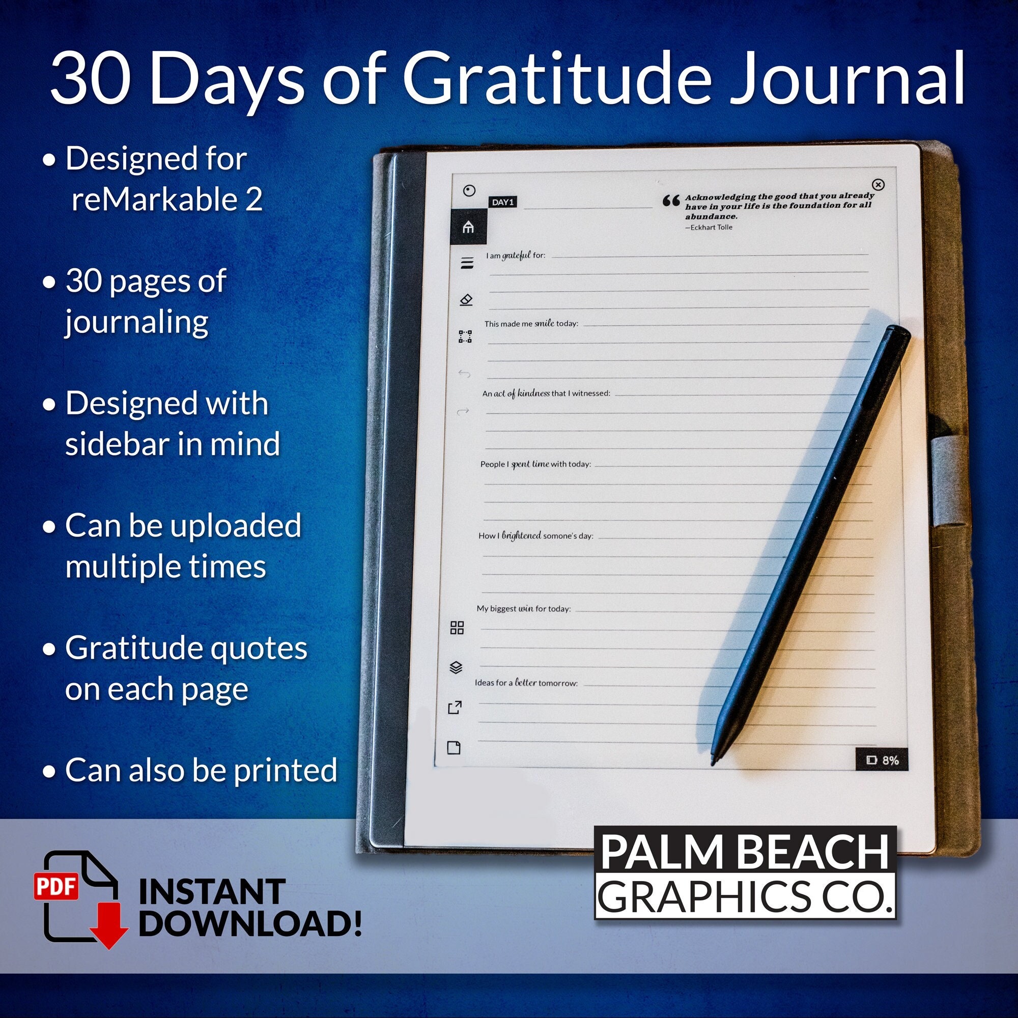 30 Days of Gratitude Journal - Etsy